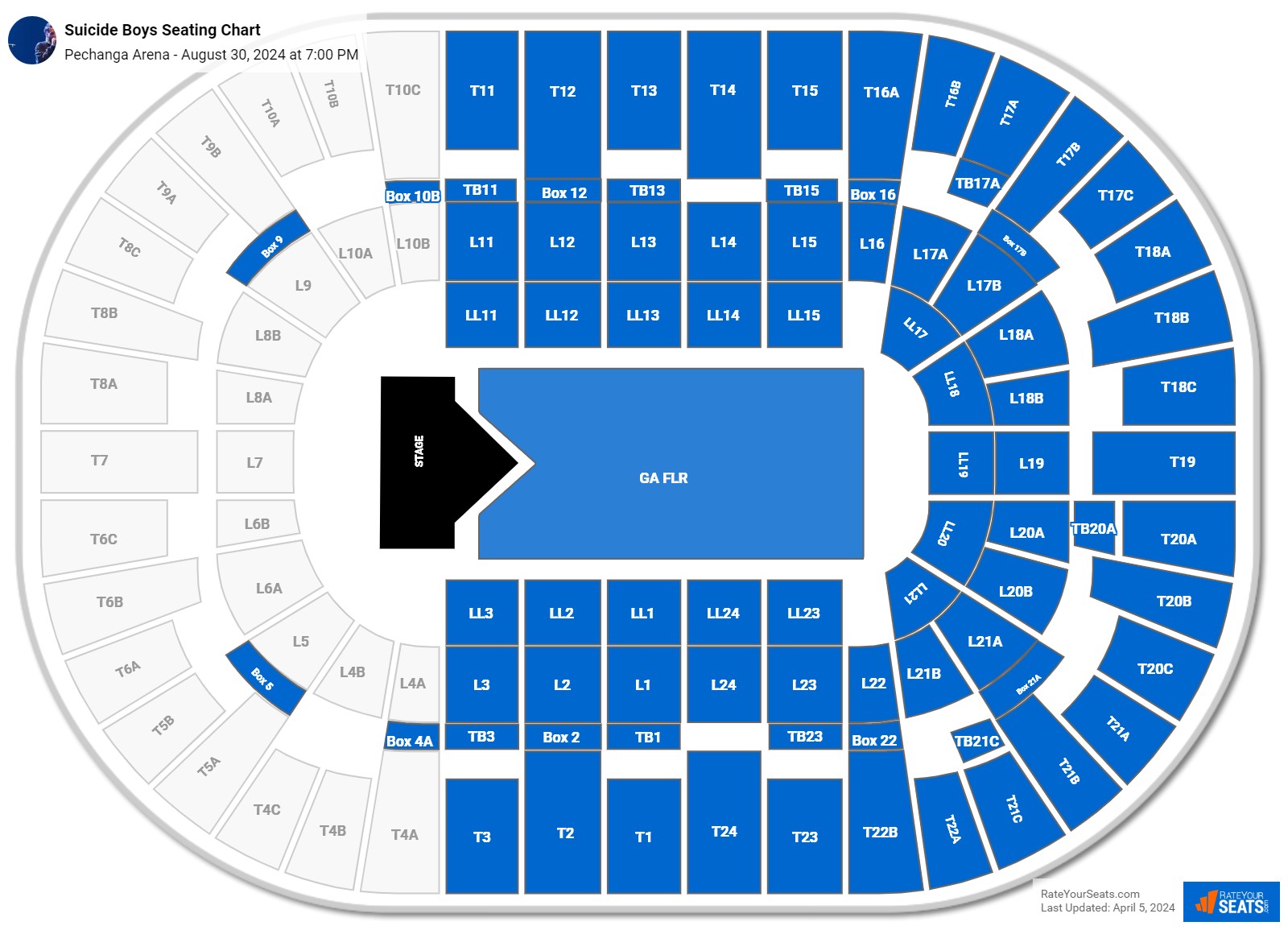 Pechanga Arena Seating Chart - RateYourSeats.com