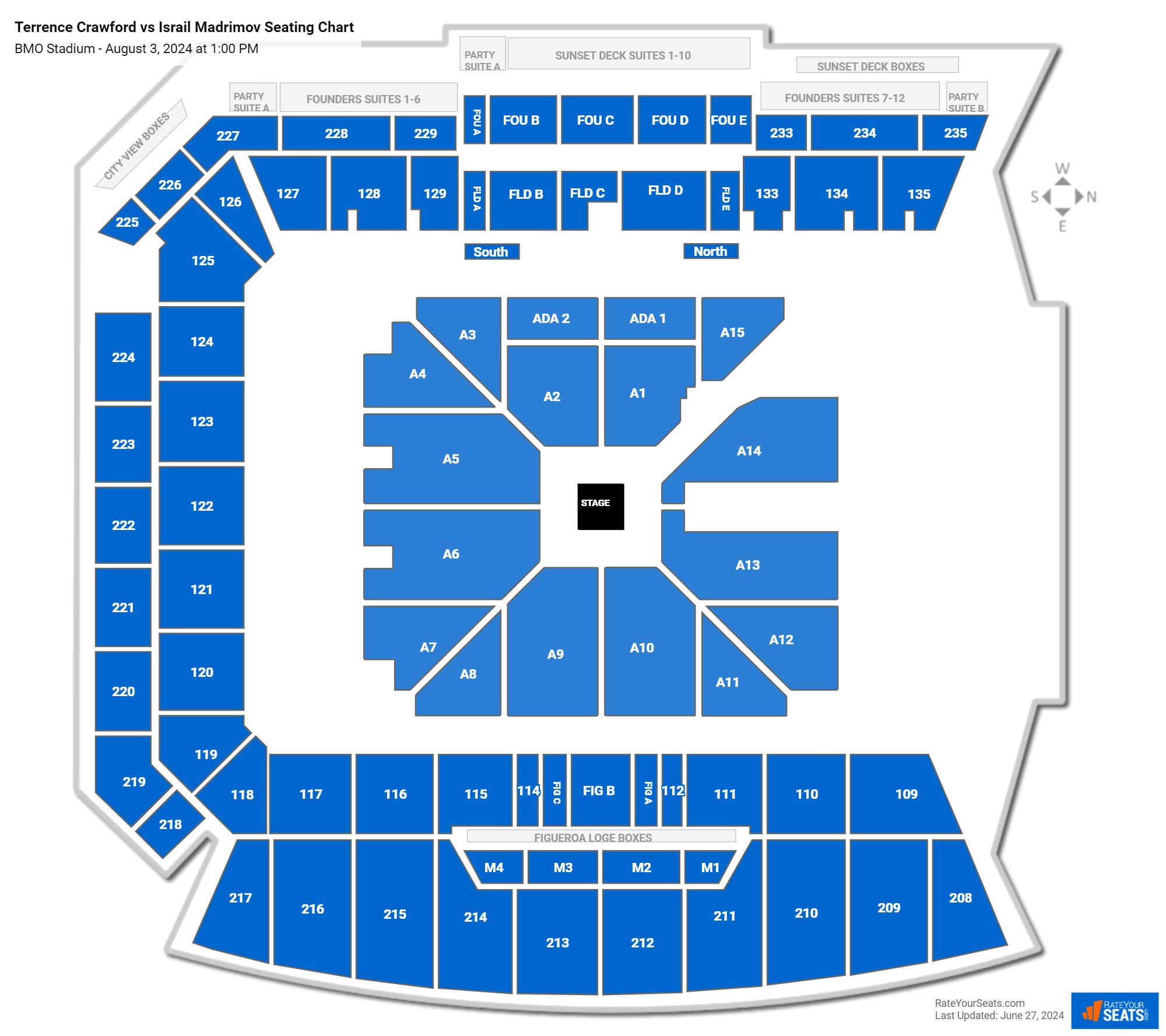 BMO Stadium Concert Seating Chart - RateYourSeats.com