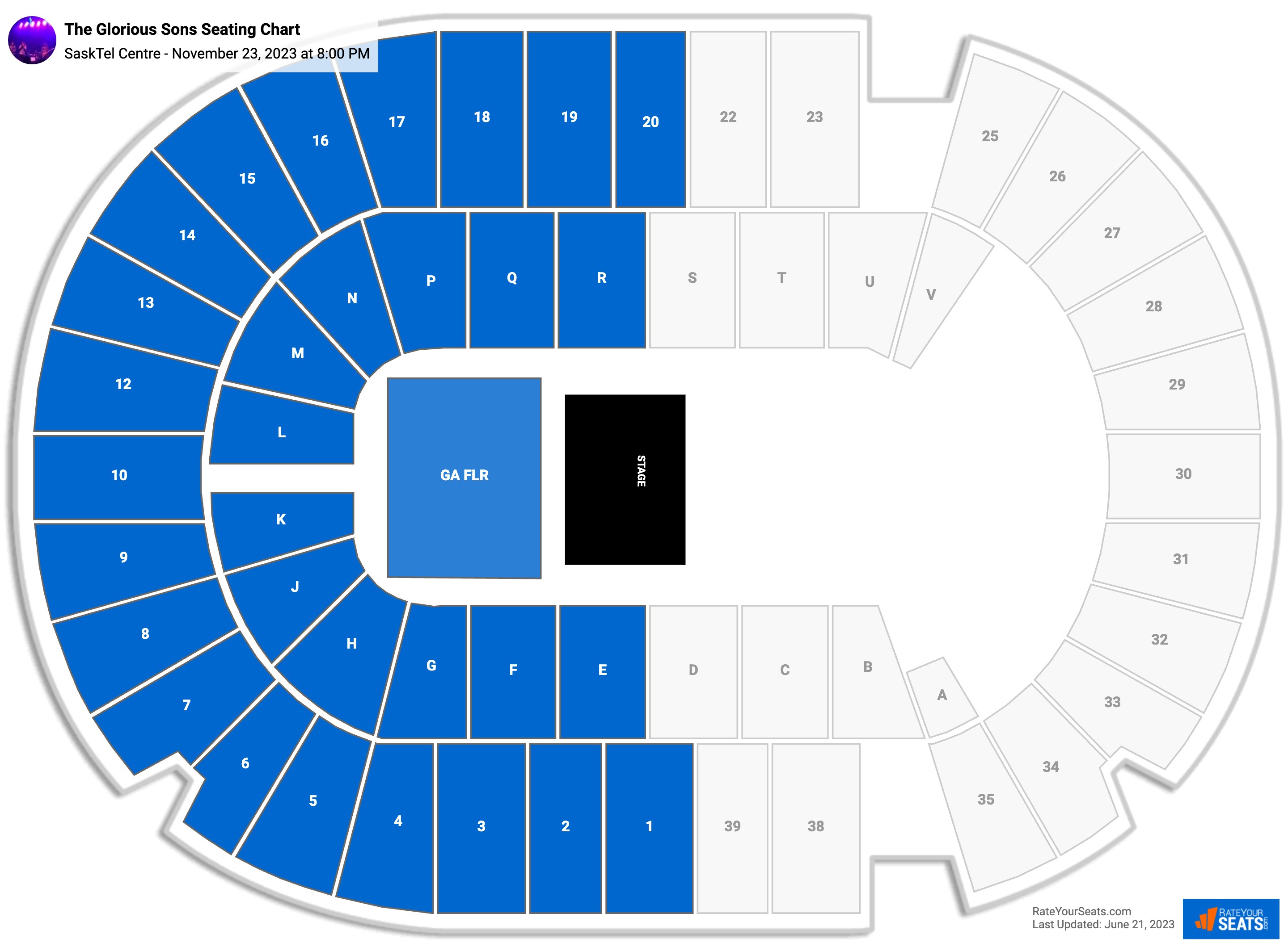 SaskTel Centre Seating Chart - RateYourSeats.com