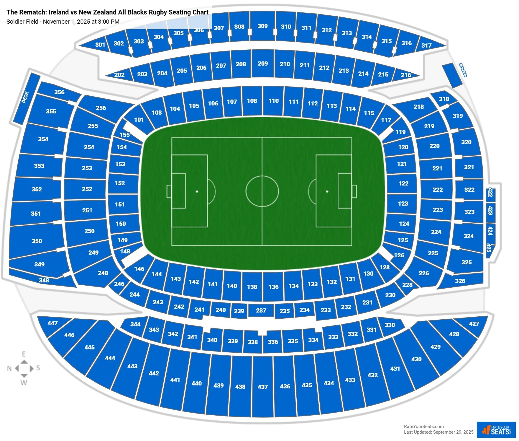 Soldier Field Concert Seating Chart - RateYourSeats.com