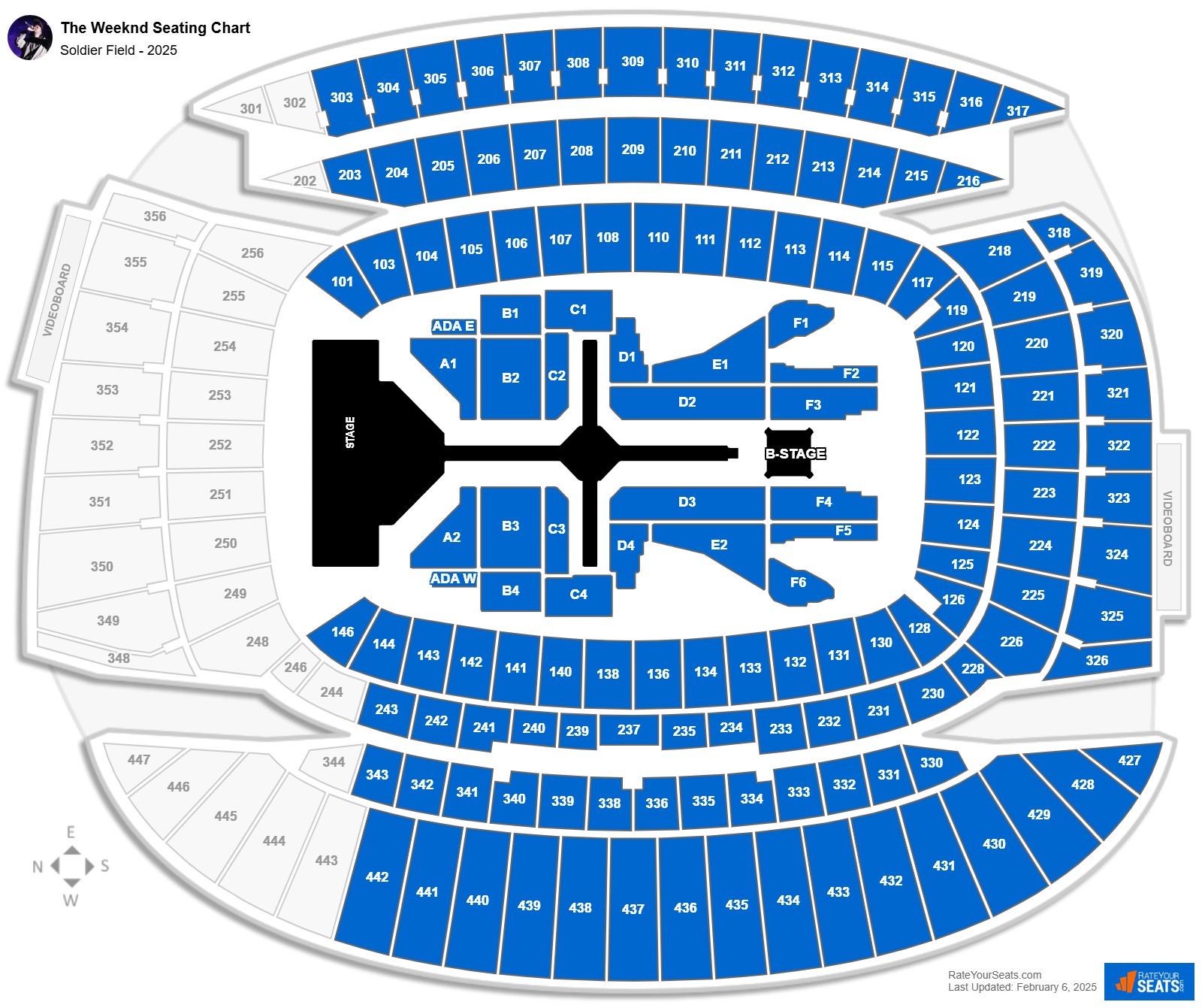 Soldier Field Concert Seating Chart - RateYourSeats.com