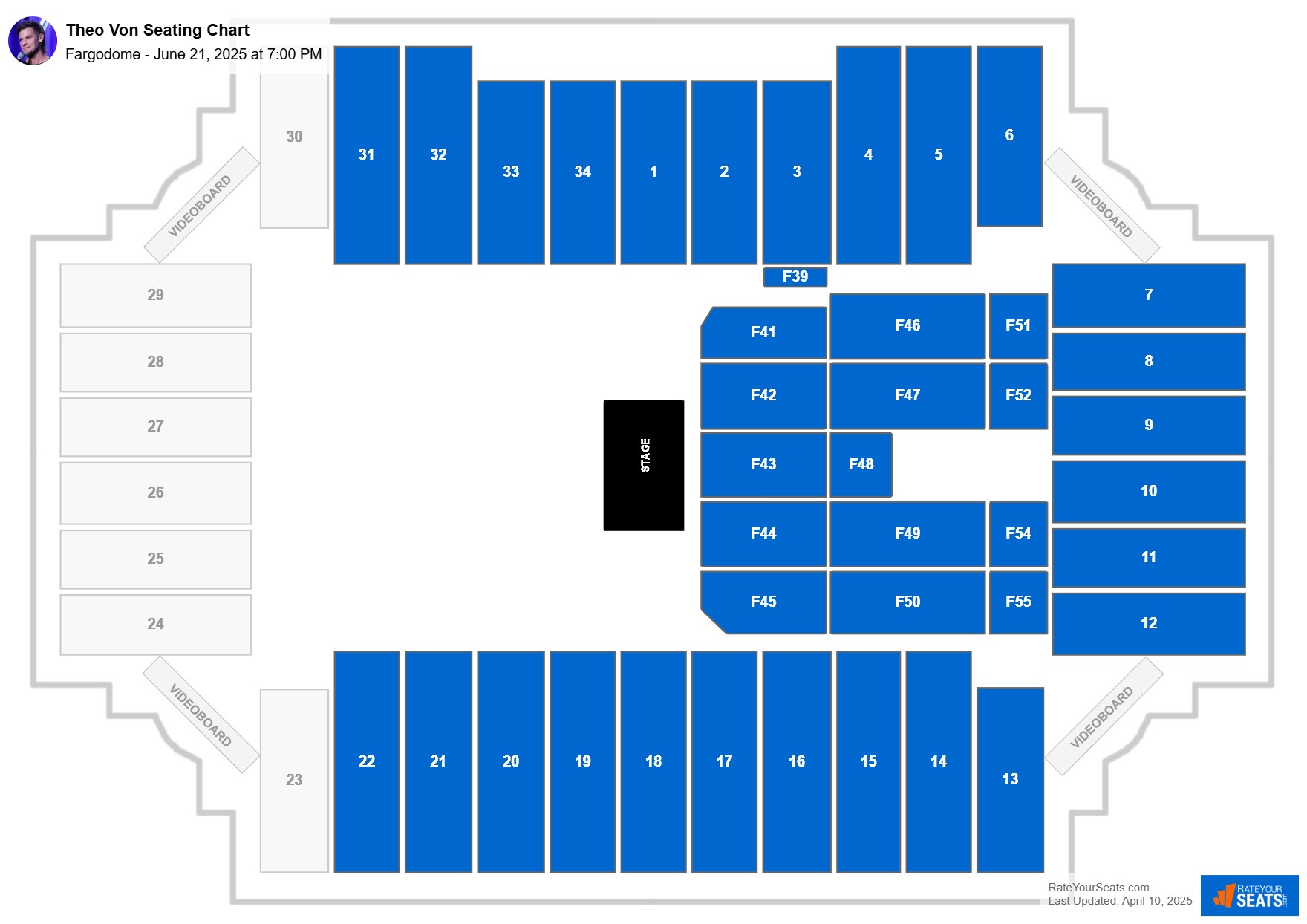Fargodome Concert Seating Chart - RateYourSeats.com