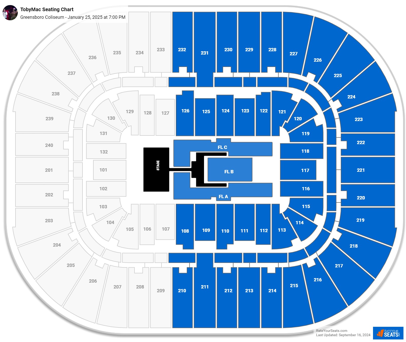 First Horizon Coliseum Concert Seating Chart - RateYourSeats.com