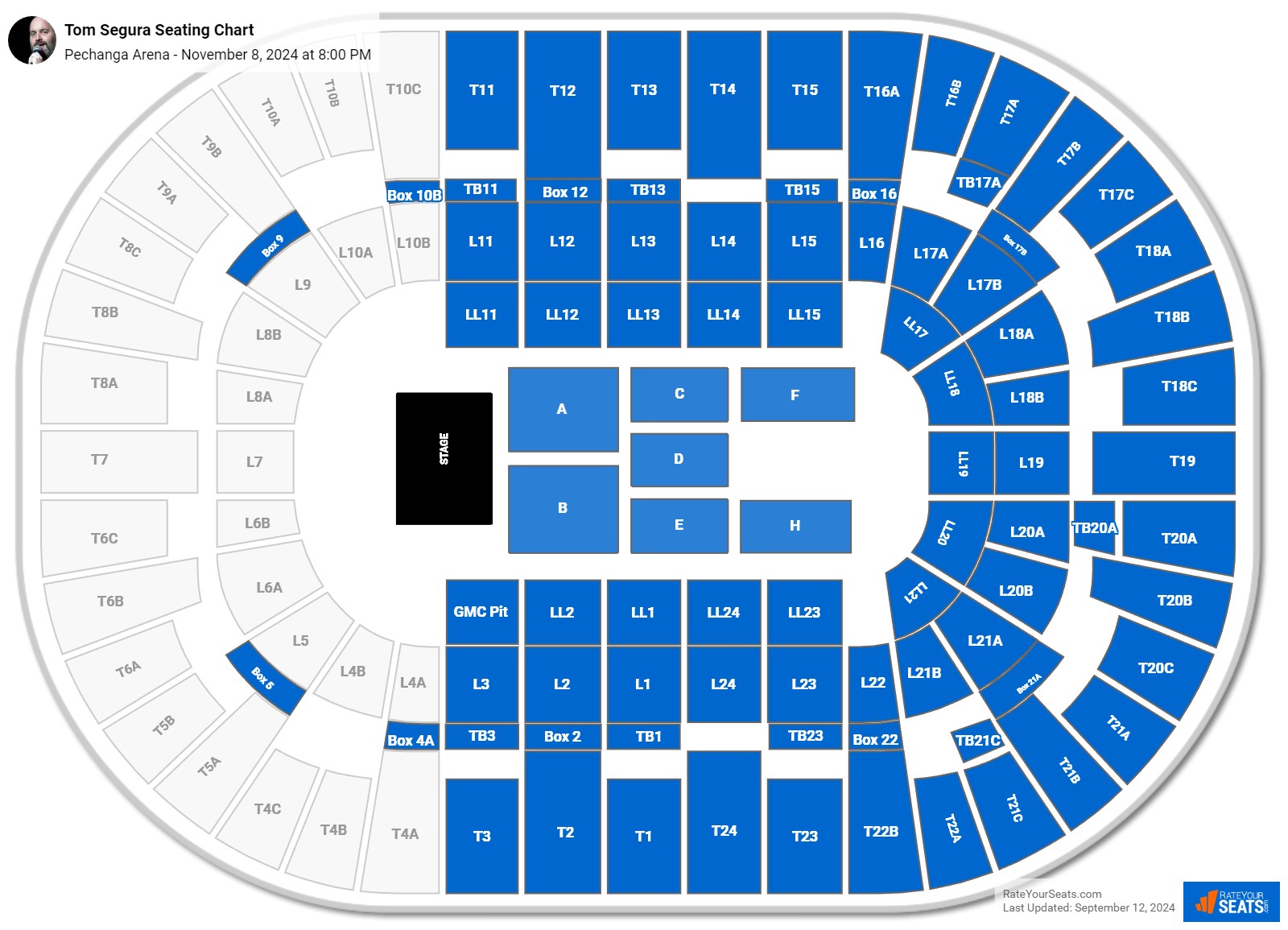 Pechanga Arena Seating Chart - RateYourSeats.com