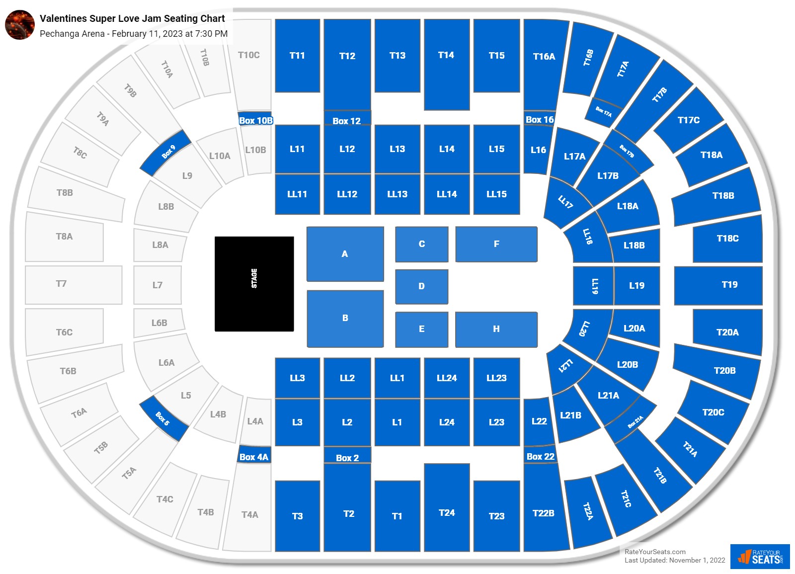 Pechanga Arena Seating Chart - RateYourSeats.com