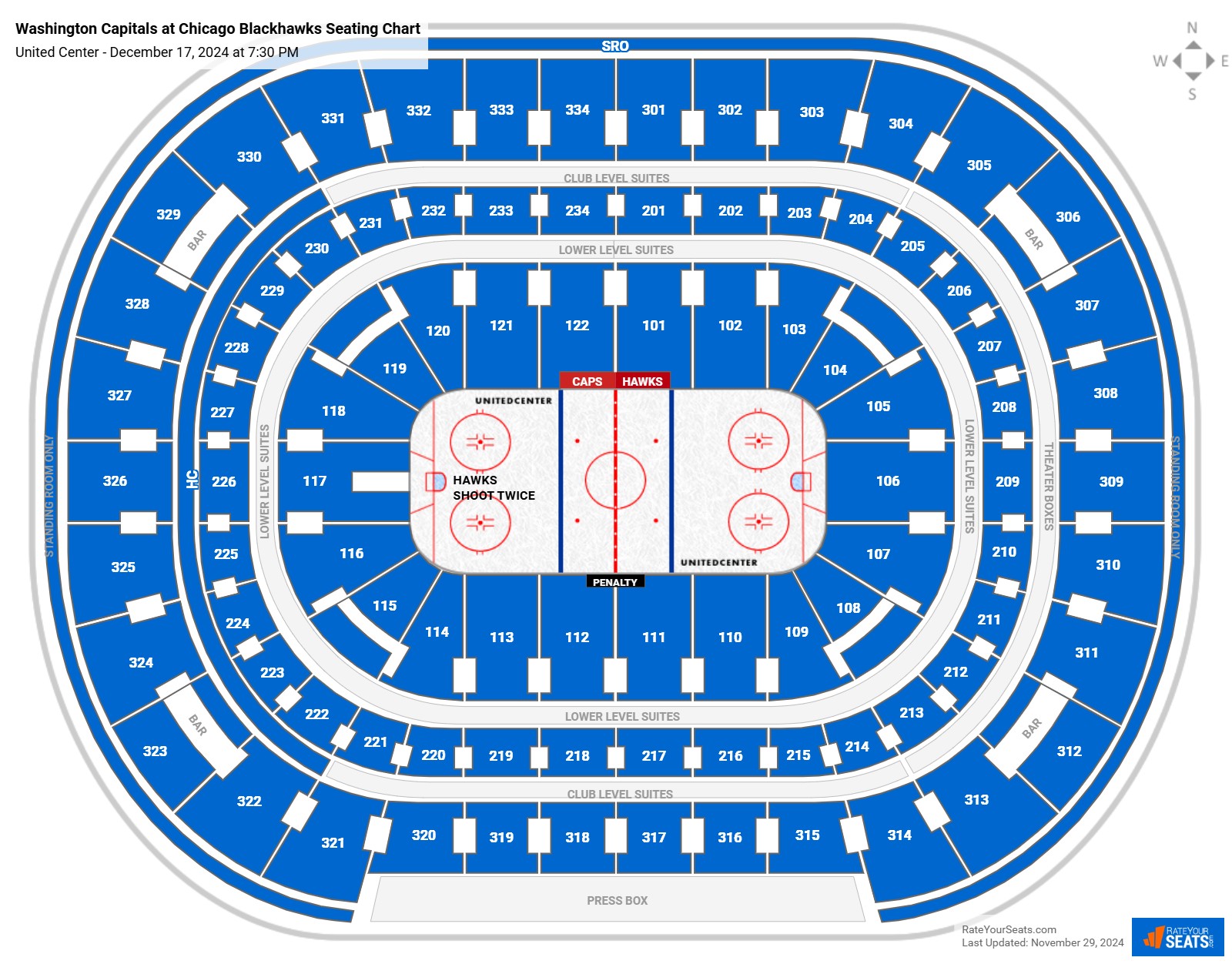 United Center Concert Seating Chart - RateYourSeats.com