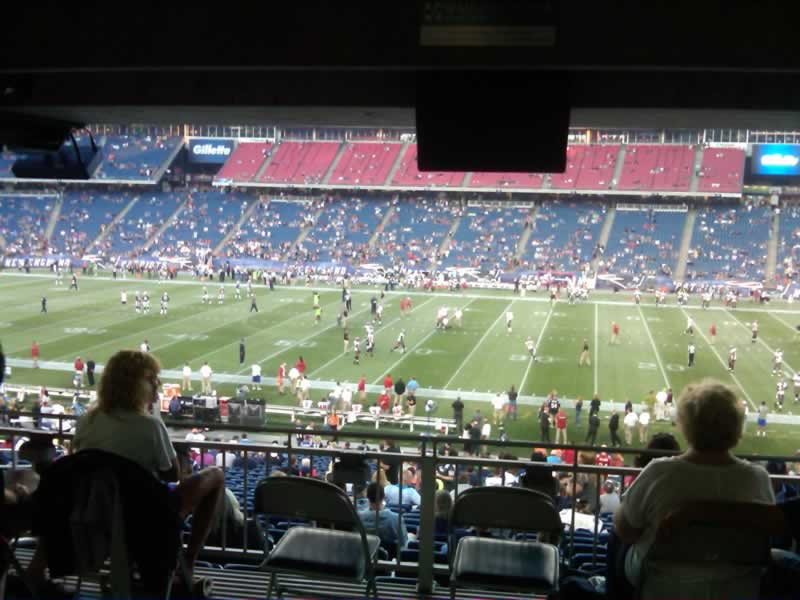 Far Better Standing Areas: Gillette Stadium Section 130 Review ...
