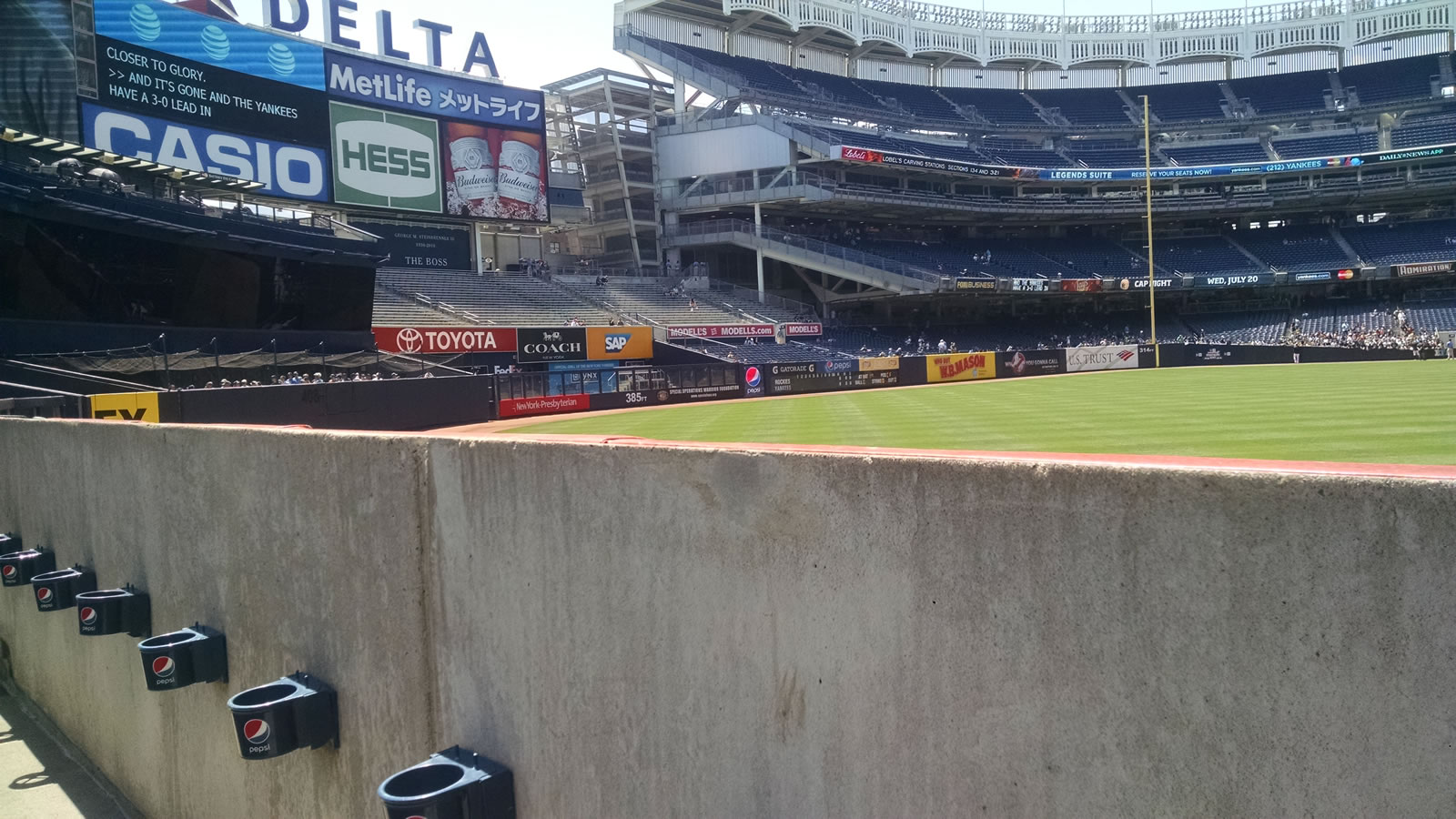 No Good For Shorter Fans: Yankee Stadium Section 136 Review ...