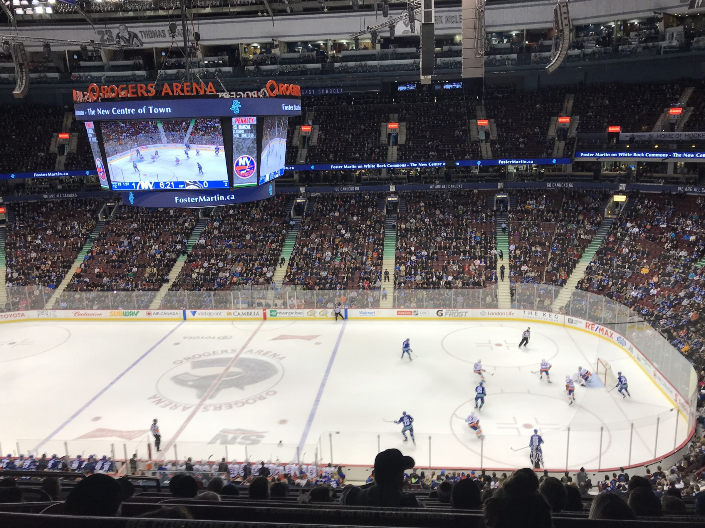 Great seats for a view of all the ice: Rogers Arena Section 322 Review ...