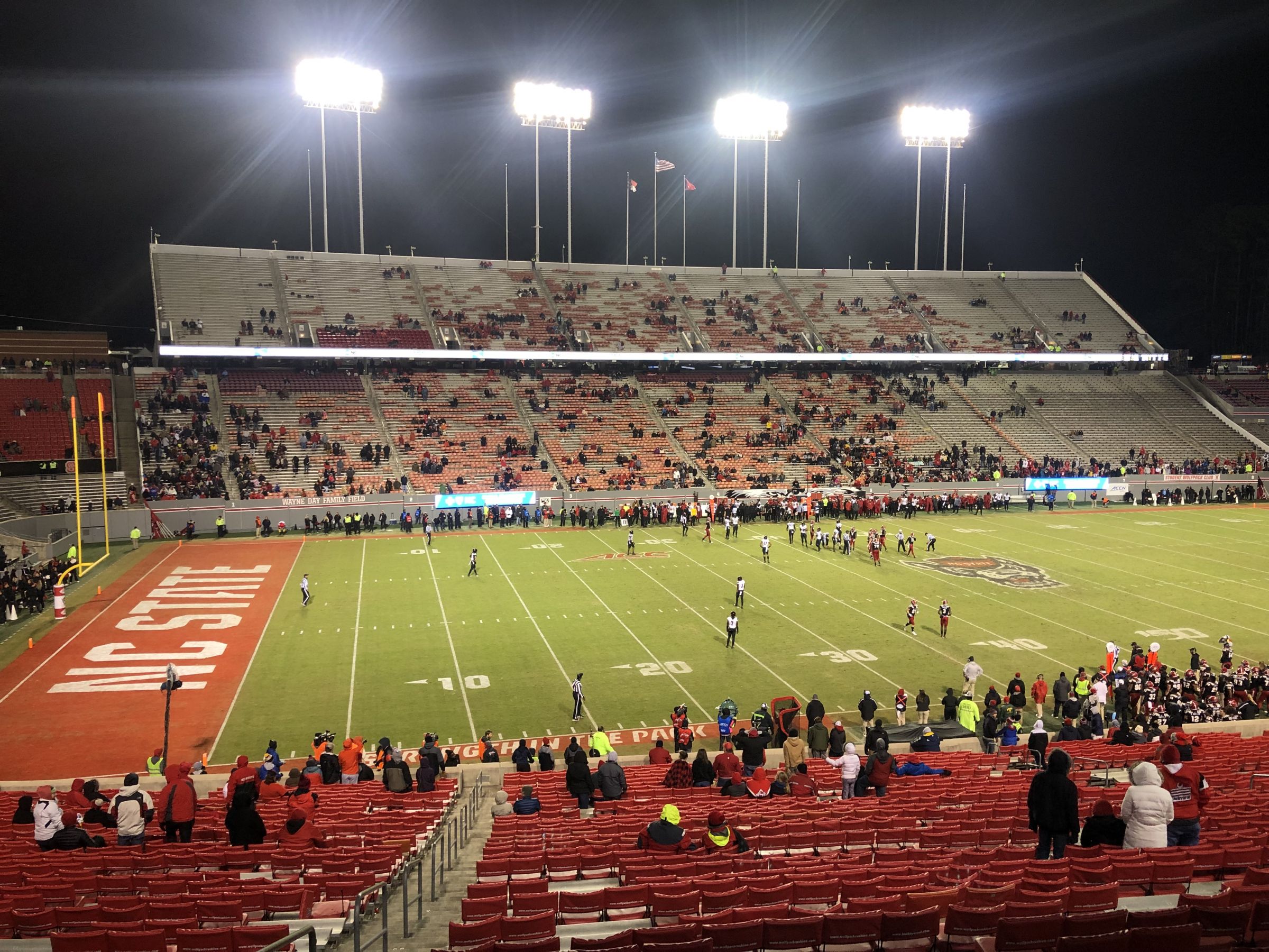 Comfortable and close view!: Carter-Finley Stadium Section 22 Review ...
