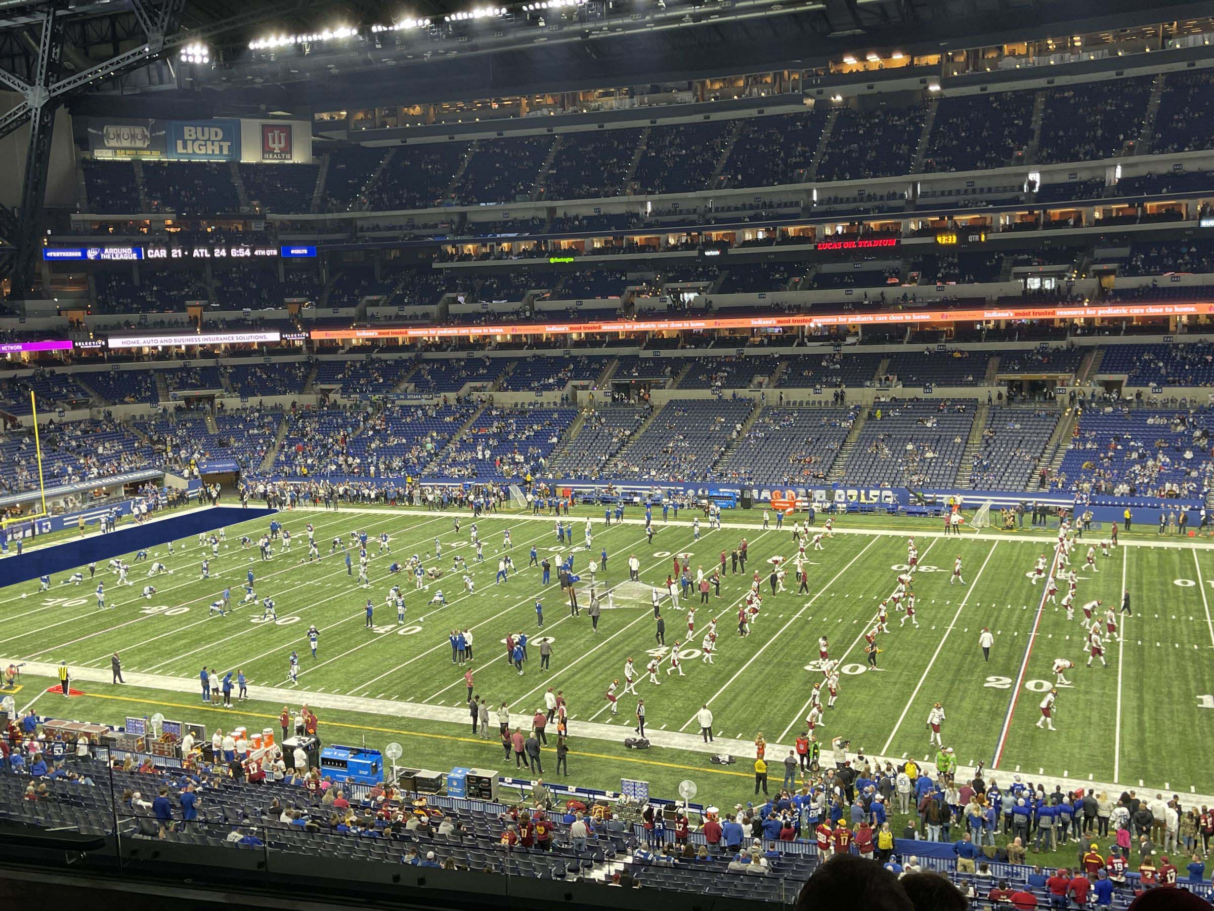 Section 310 at Lucas Oil Stadium - RateYourSeats.com