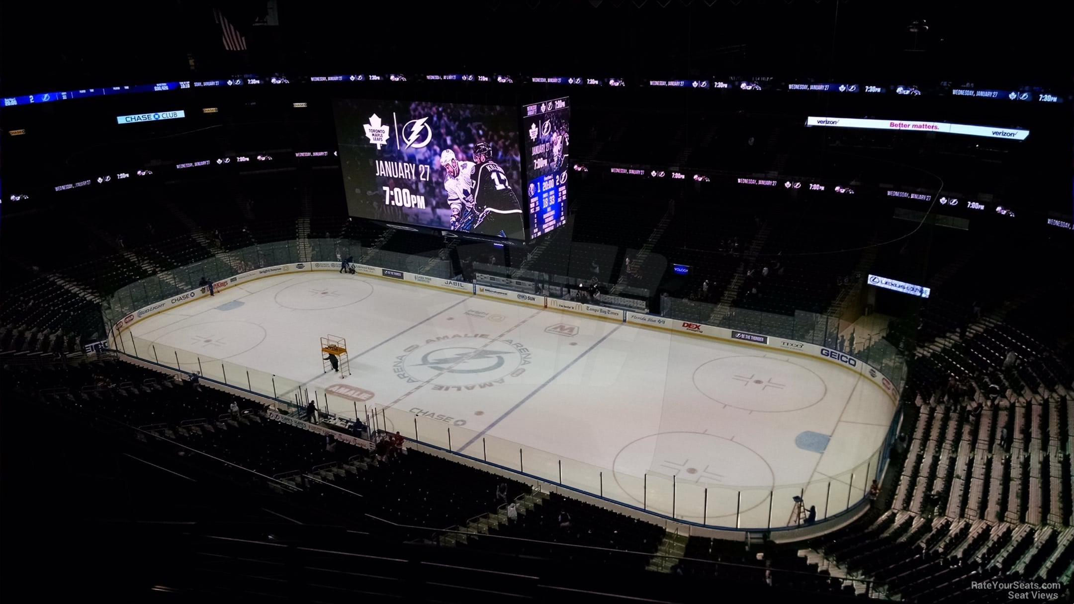 Amalie Arena Section 313 - Tampa Bay Lightning - RateYourSeats.com