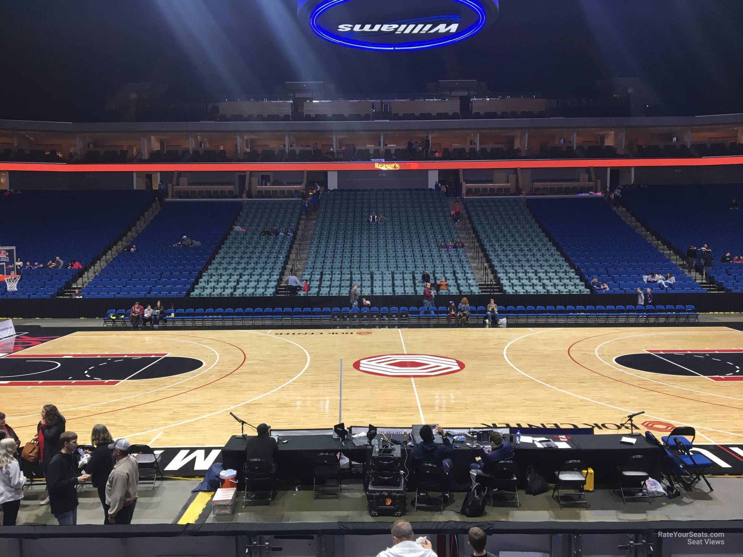 BOK Center Section 121 Basketball Seating - RateYourSeats.com