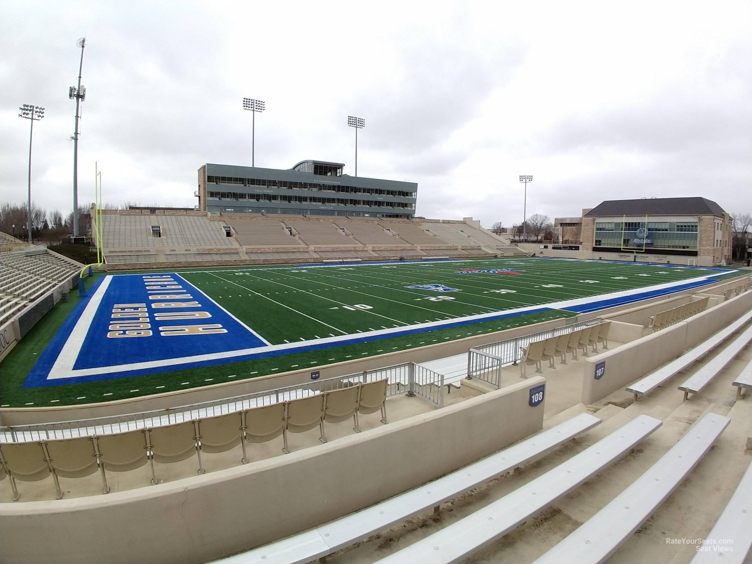 Section 108 at H.A. Chapman Stadium - RateYourSeats.com