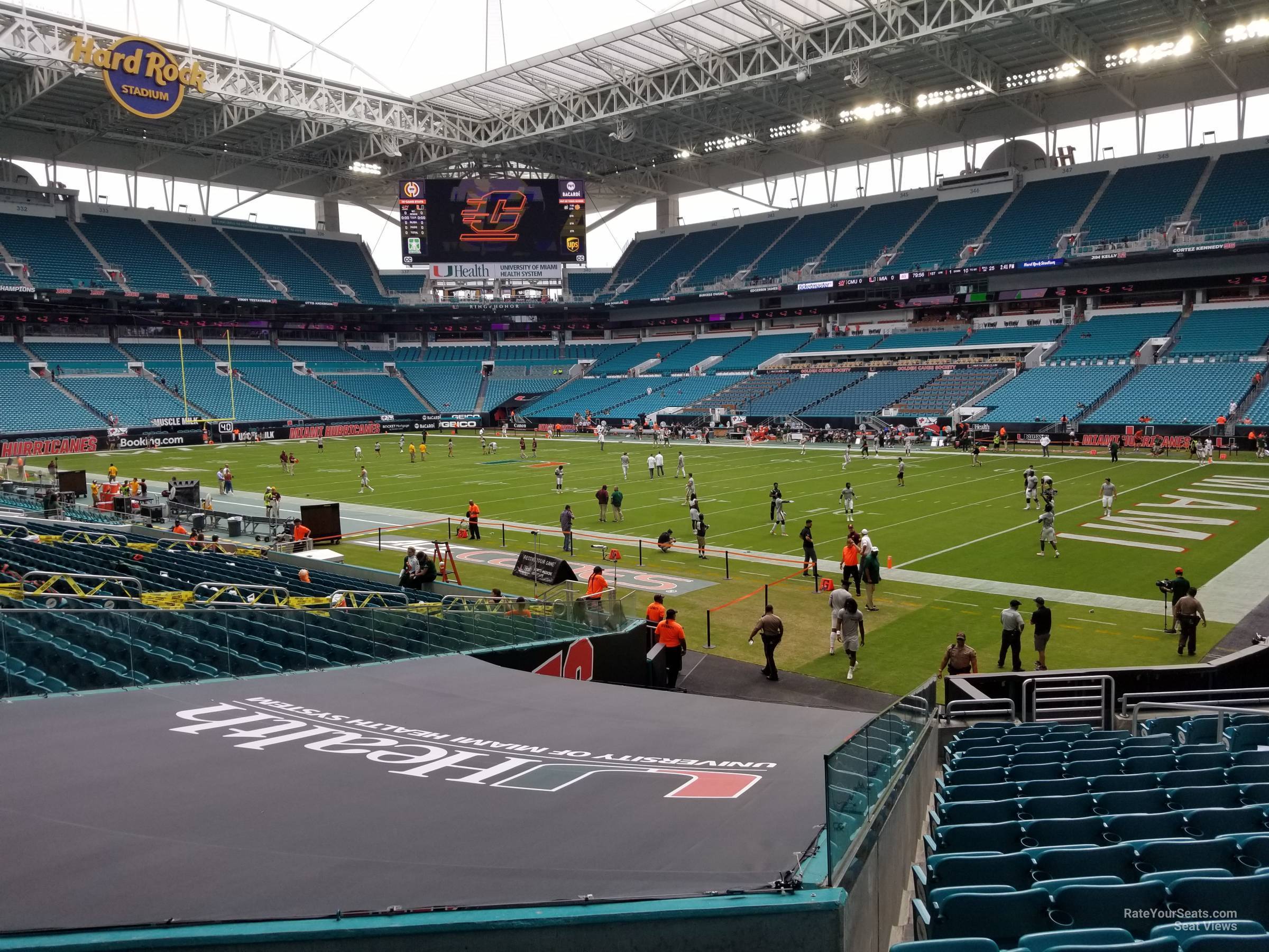Hard Rock Stadium Section 111 - Miami Dolphins - RateYourSeats.com