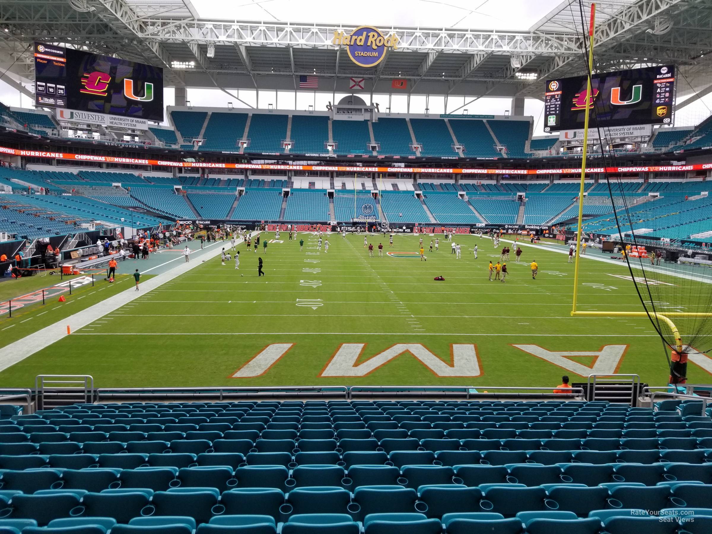 Hard Rock Stadium Section 133 - Miami Dolphins - RateYourSeats.com