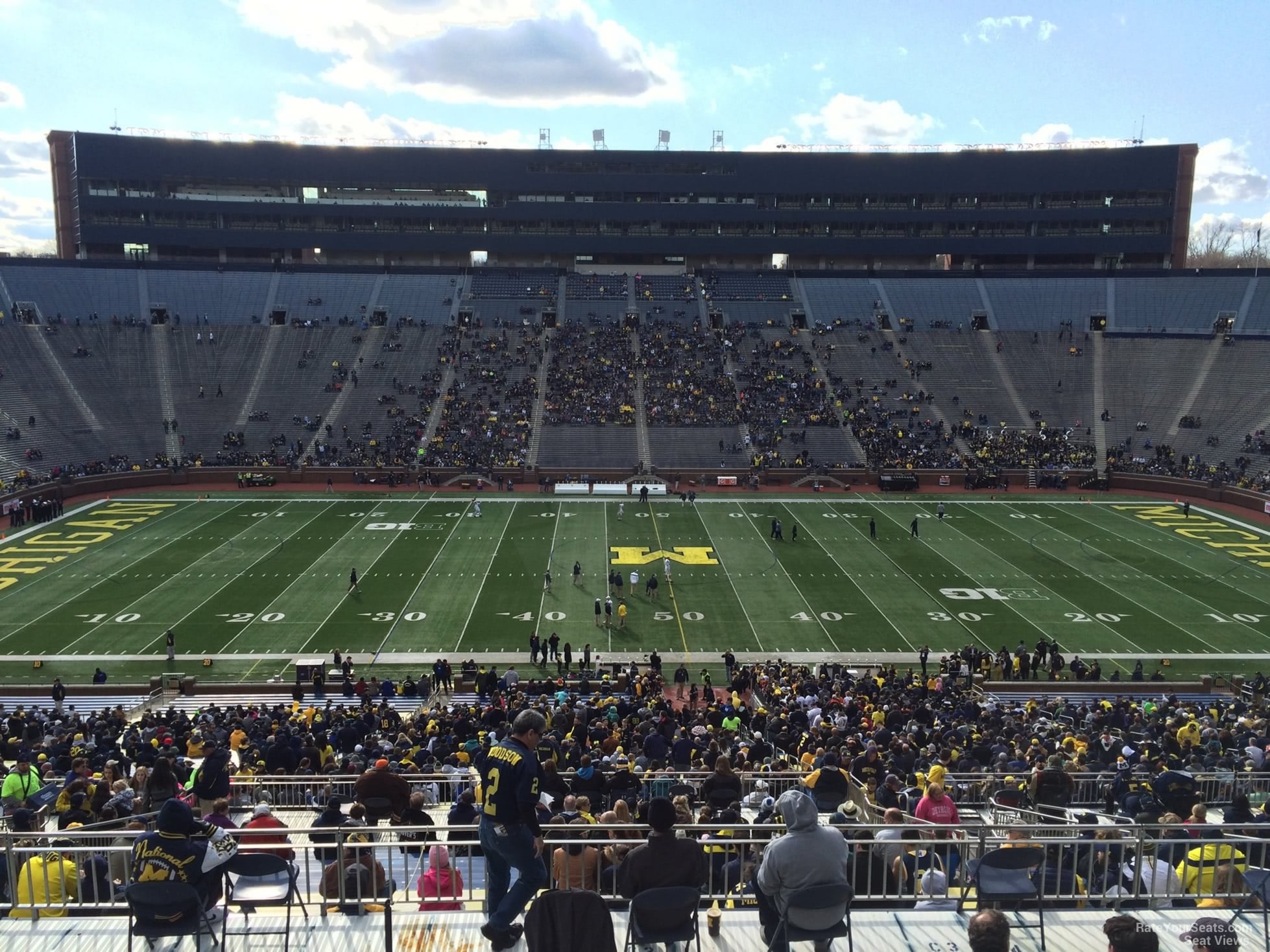 Michigan Stadium Seating Chart With Rows And Seat Numbers View ...