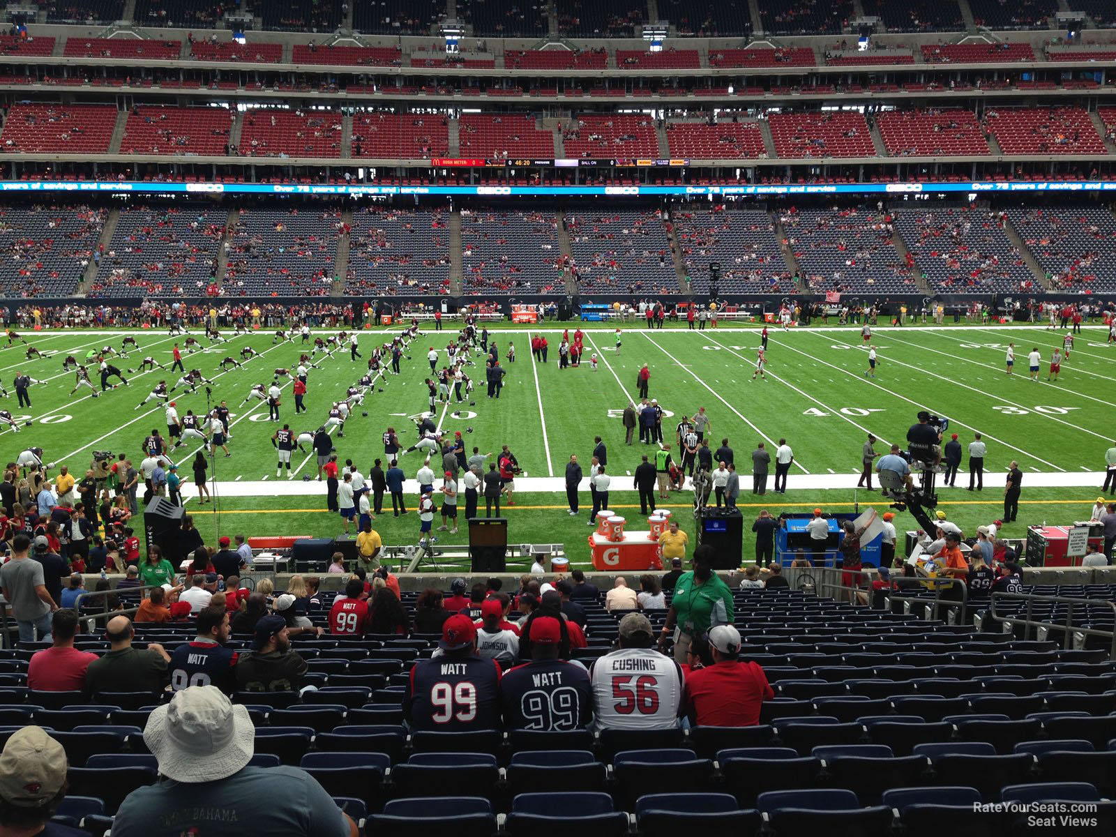 NRG Stadium Section 107 - Houston Texans - RateYourSeats.com