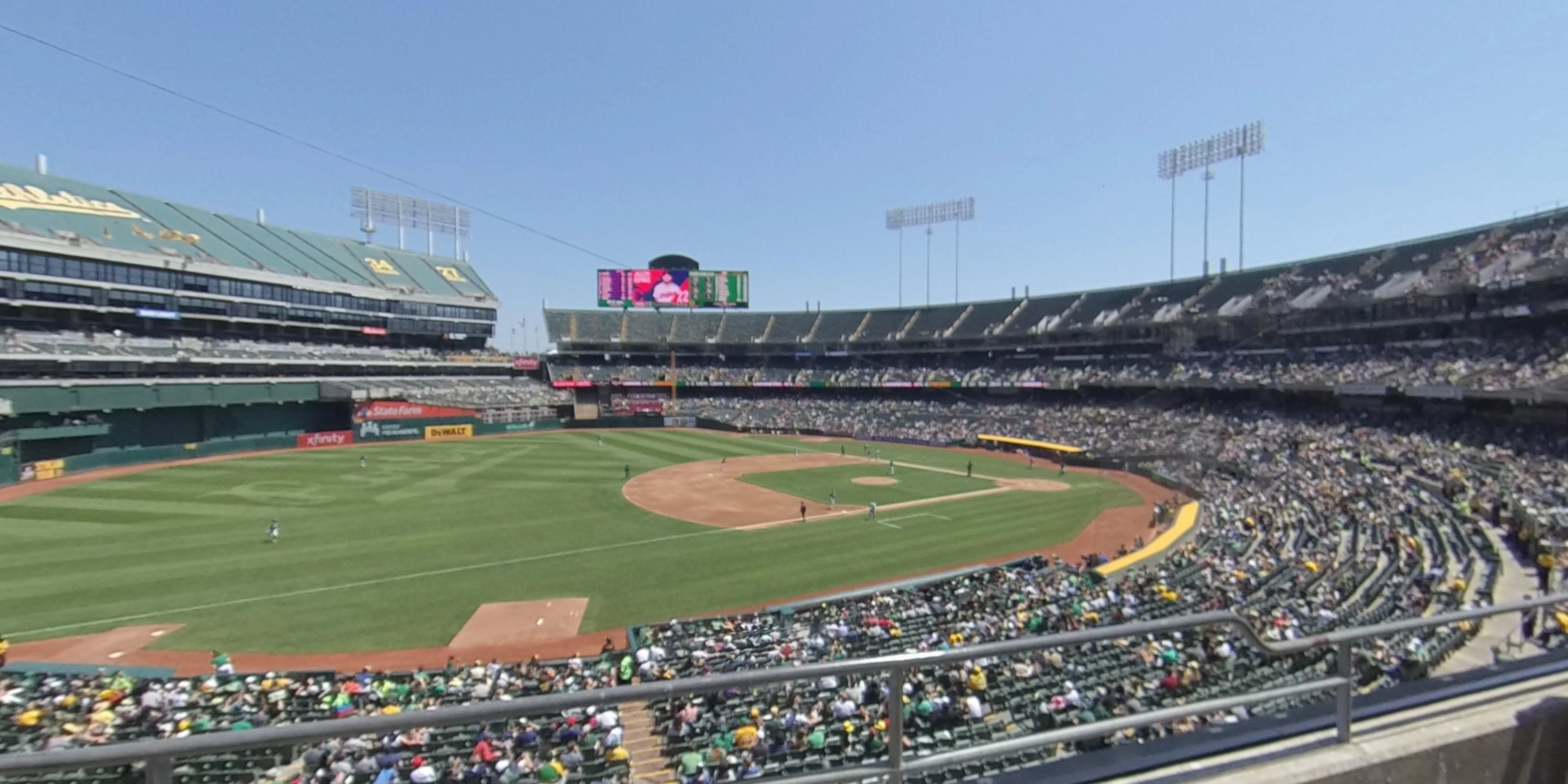 Oakland Coliseum Seating Chart View | Cabinets Matttroy