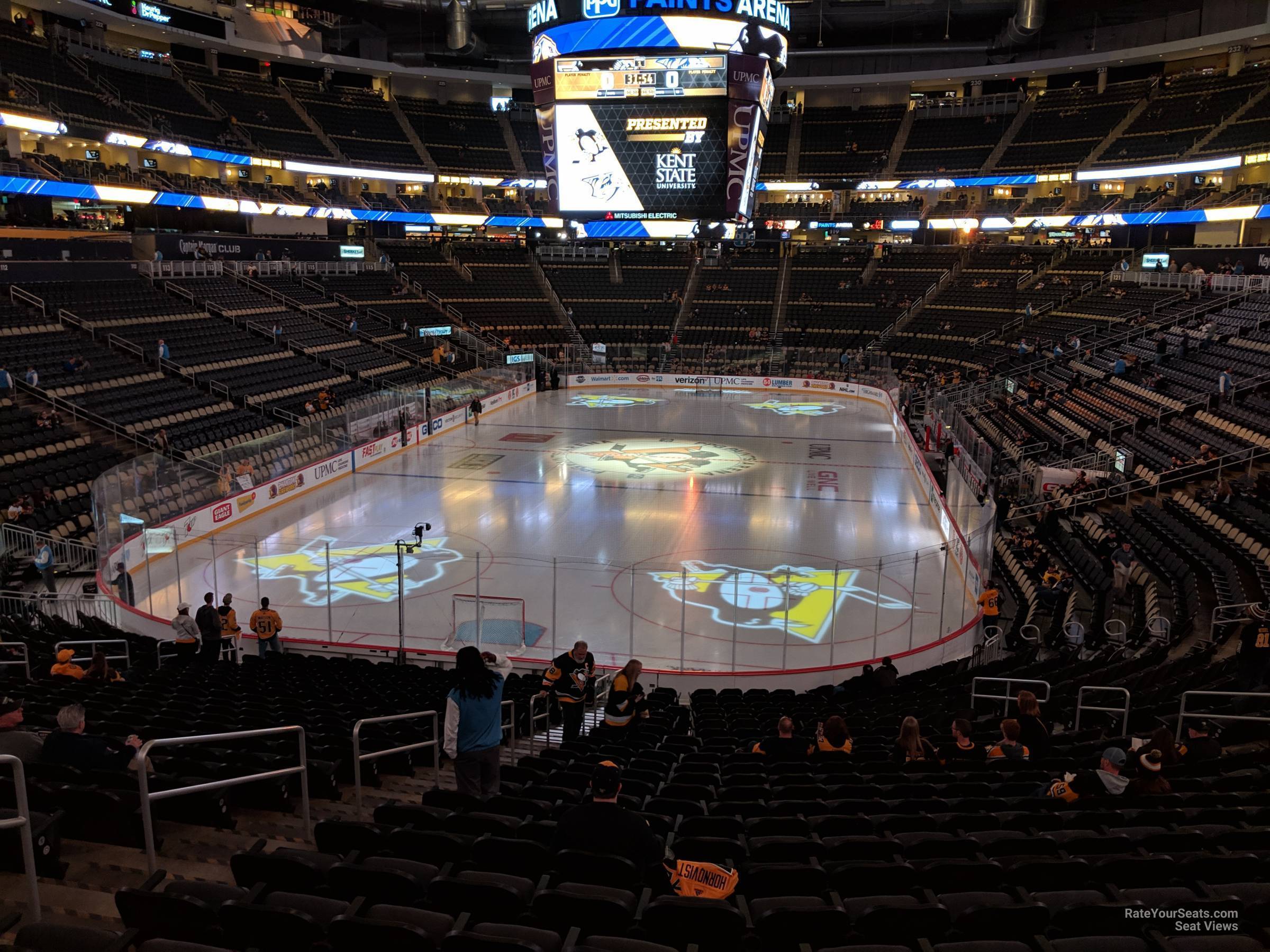 Section 106 at PPG Paints Arena - Pittsburgh Penguins - RateYourSeats.com