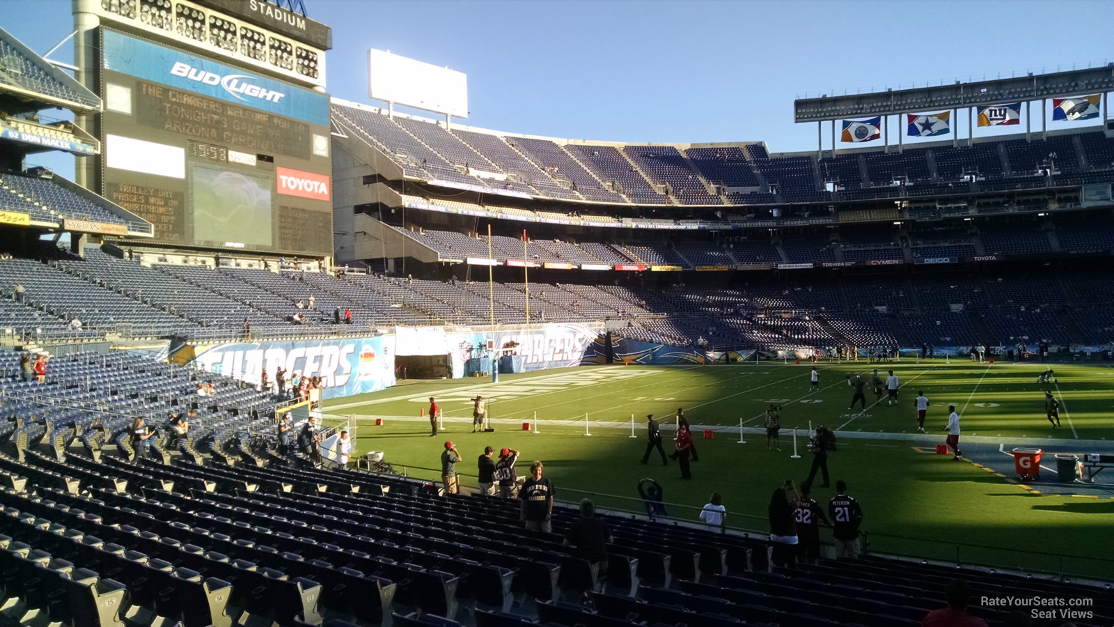 Qualcomm Stadium Seating Field Level