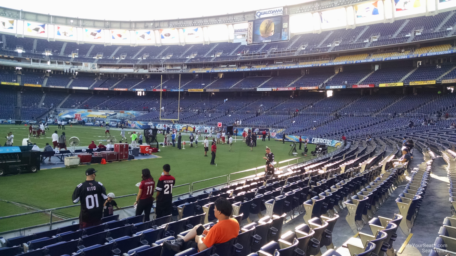 Qualcomm Stadium Seating Field Level