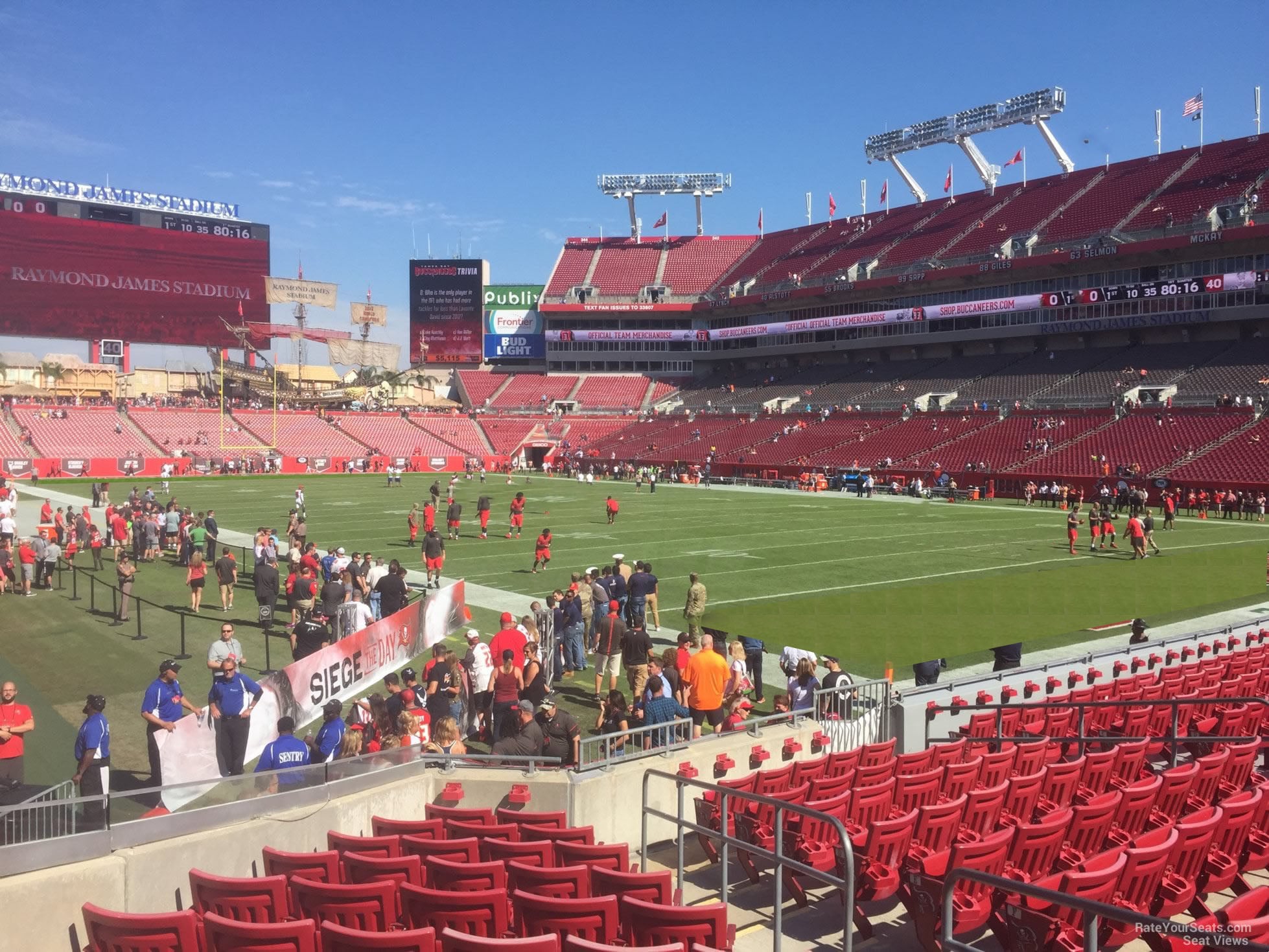 Section 119 at Raymond James Stadium - RateYourSeats.com
