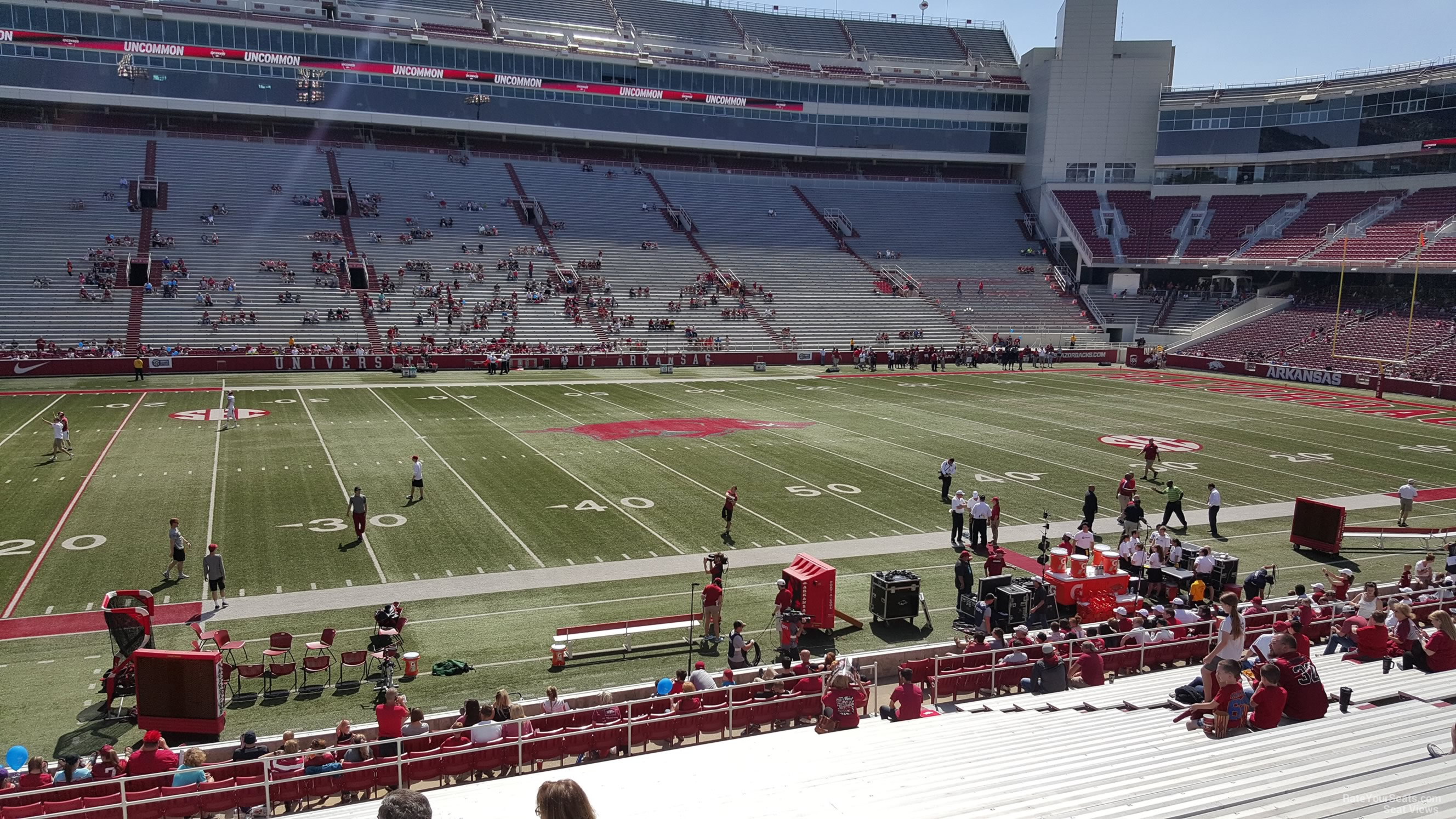 Razorback Stadium Section 105 - RateYourSeats.com