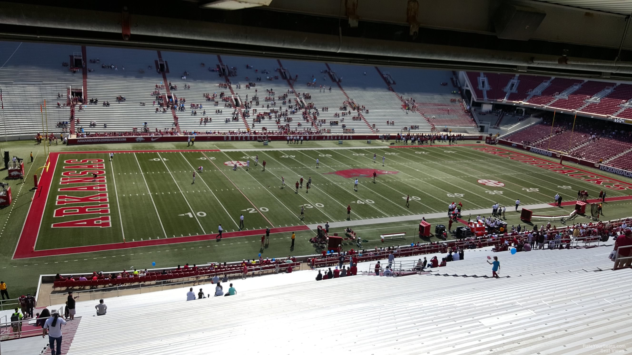 Razorback Stadium Section 106 - RateYourSeats.com