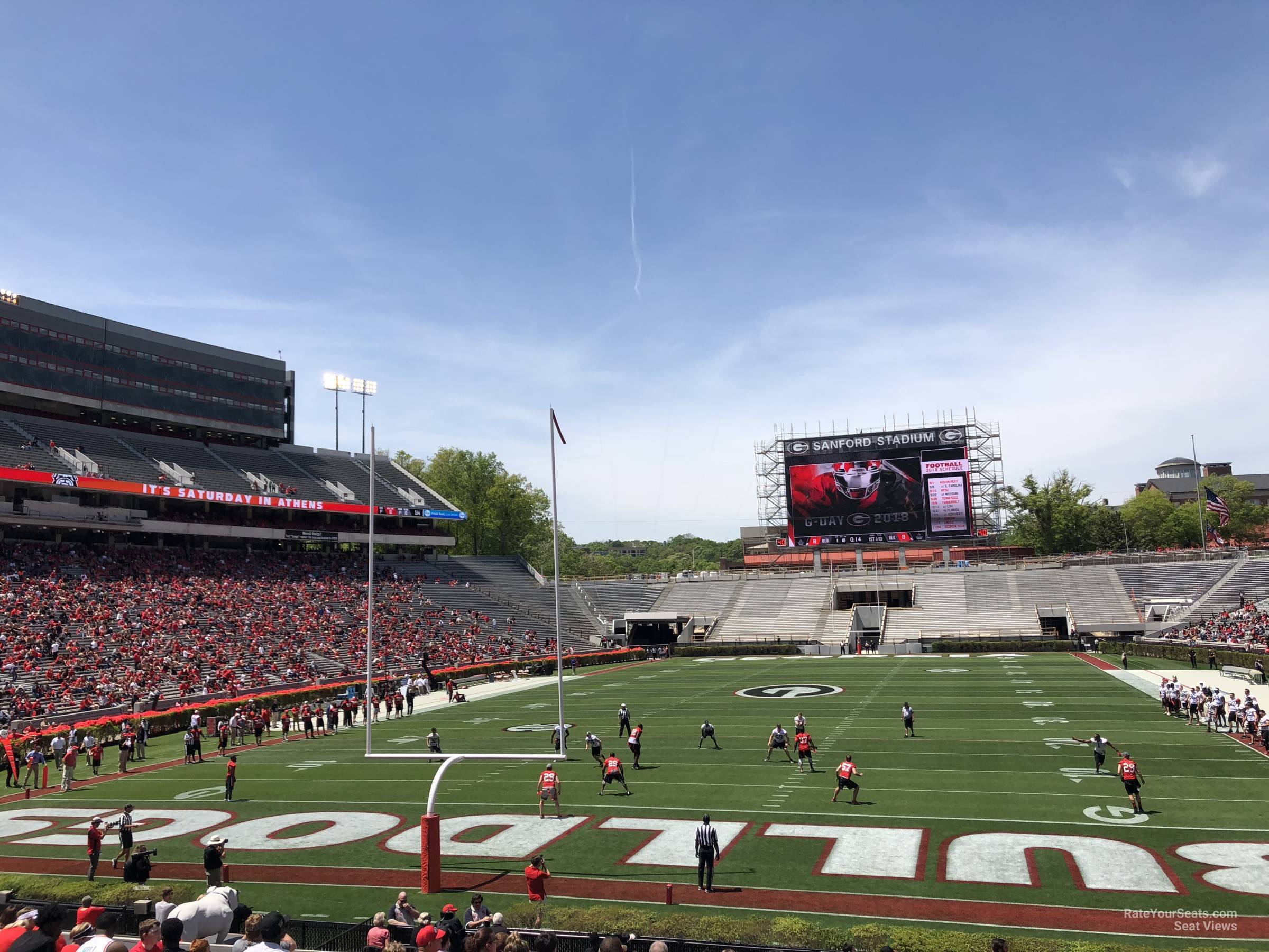 Uga Sanford Stadium Seating Chart Section 118