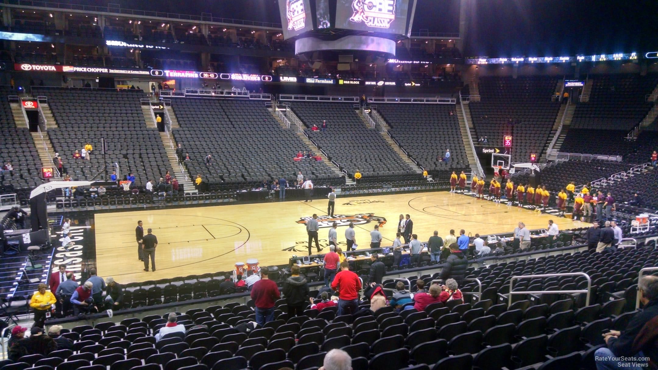 Sprint Center Basketball Seating