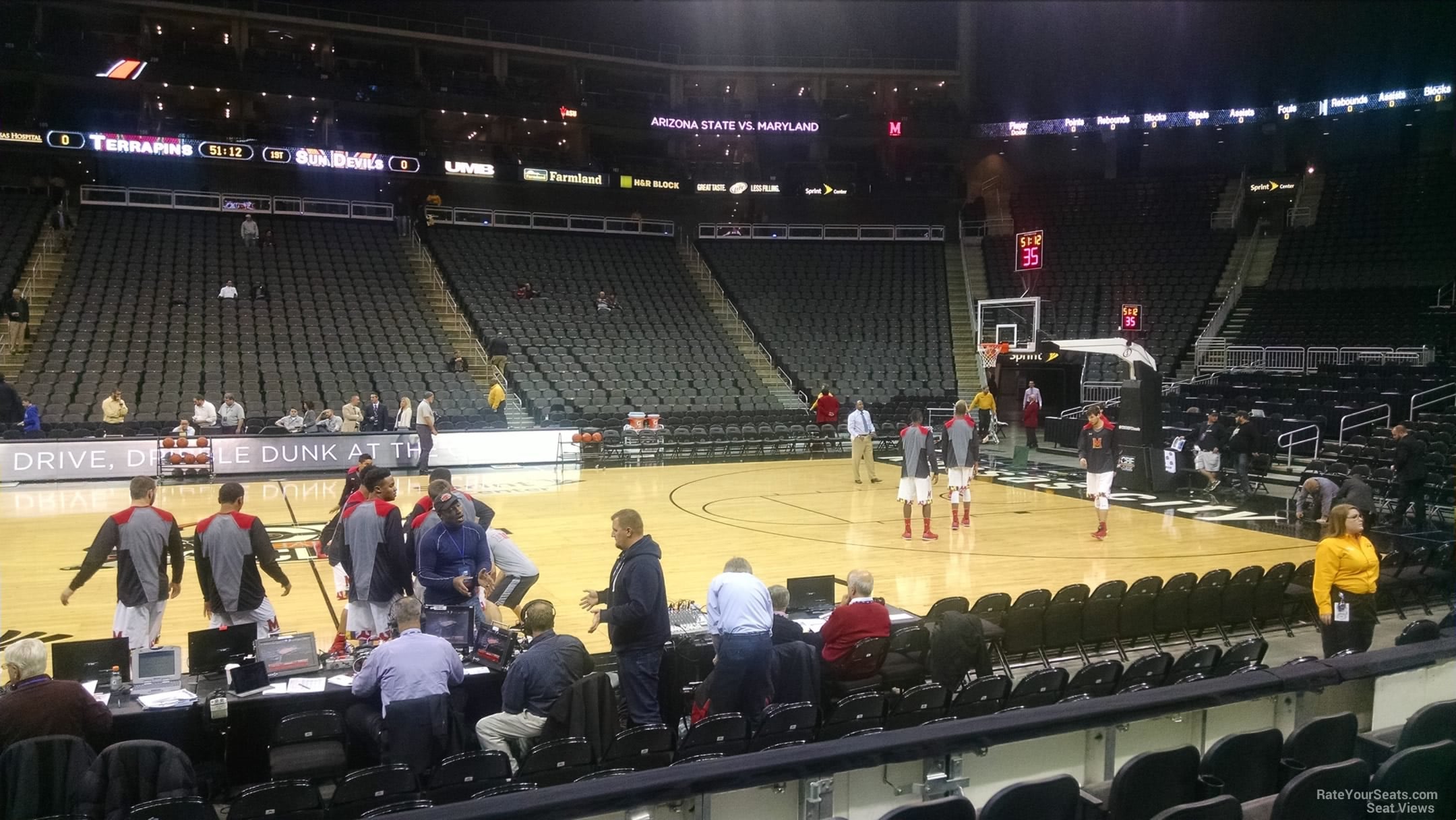 Sprint Center Basketball Seating