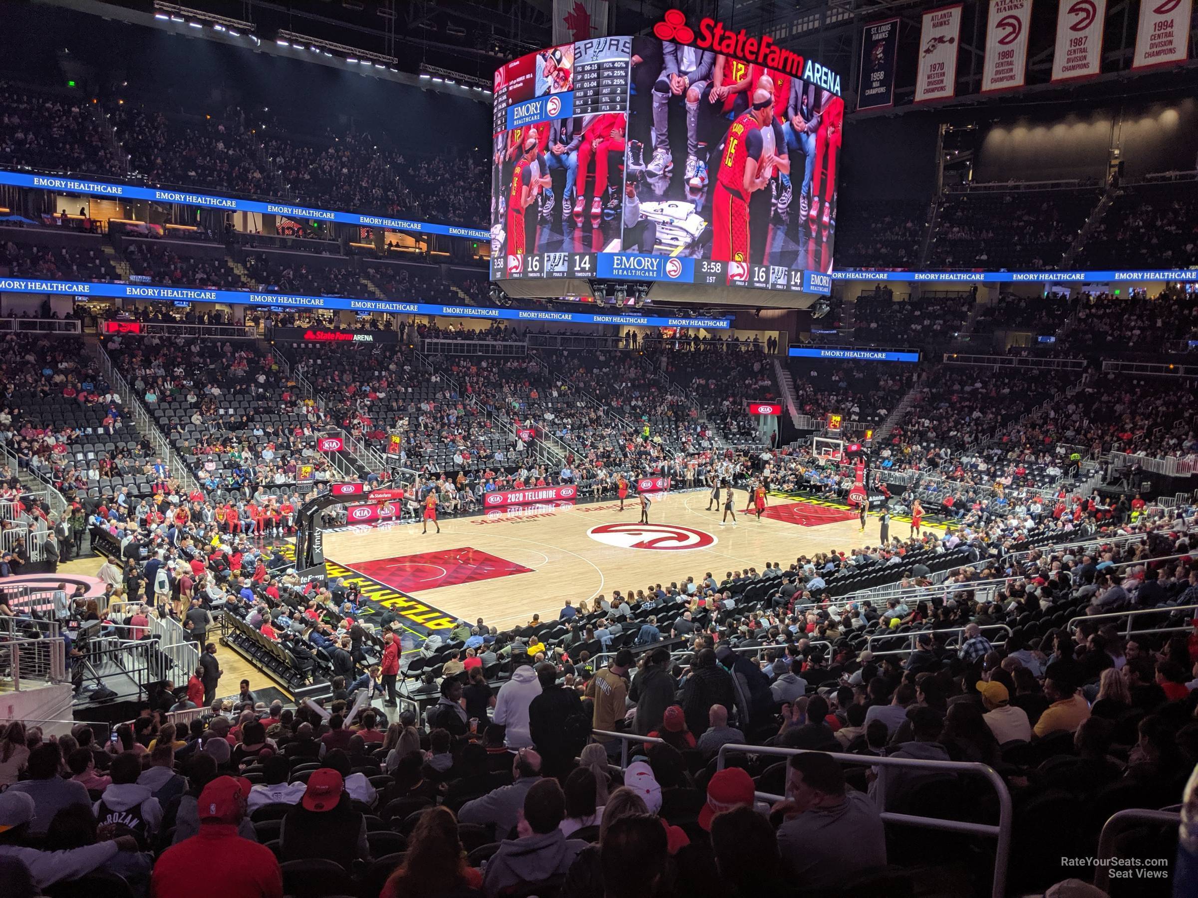 Section 111 at State Farm Arena - Atlanta Hawks - RateYourSeats.com