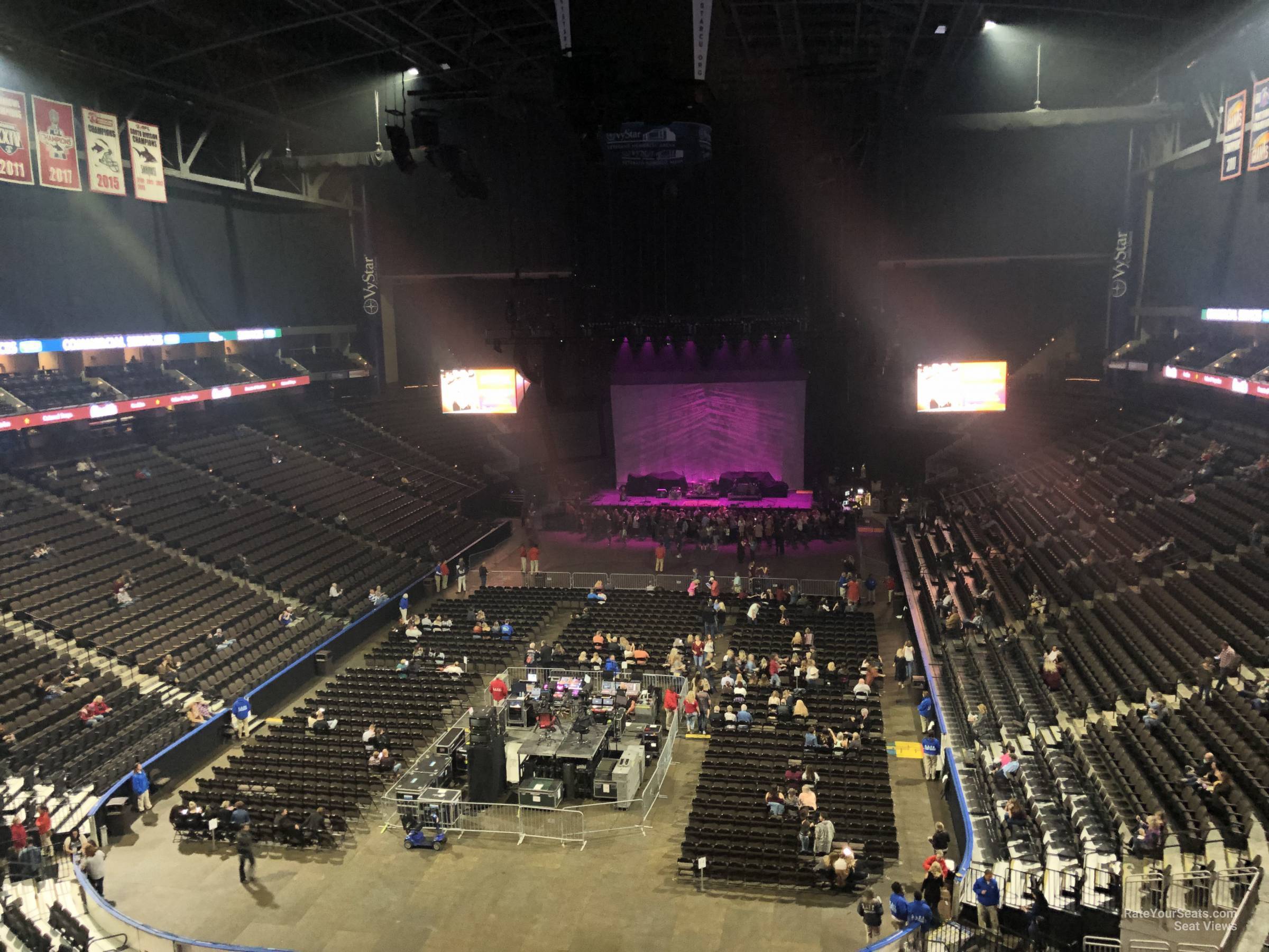 Vystar Veterans Memorial Arena Section 311 Concert Seating ...