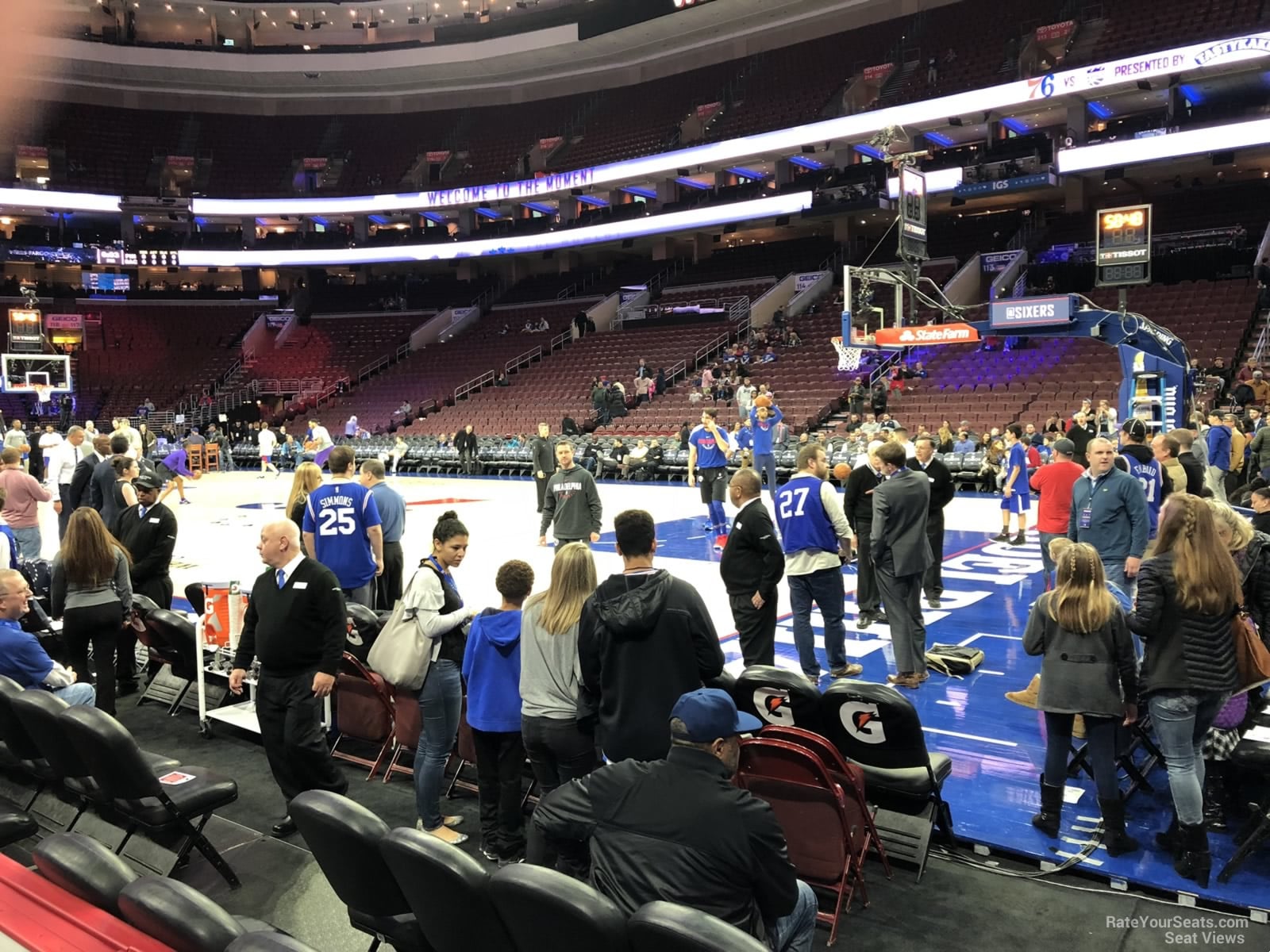 Wells Fargo Center Section 103 - Philadelphia 76ers - RateYourSeats.com