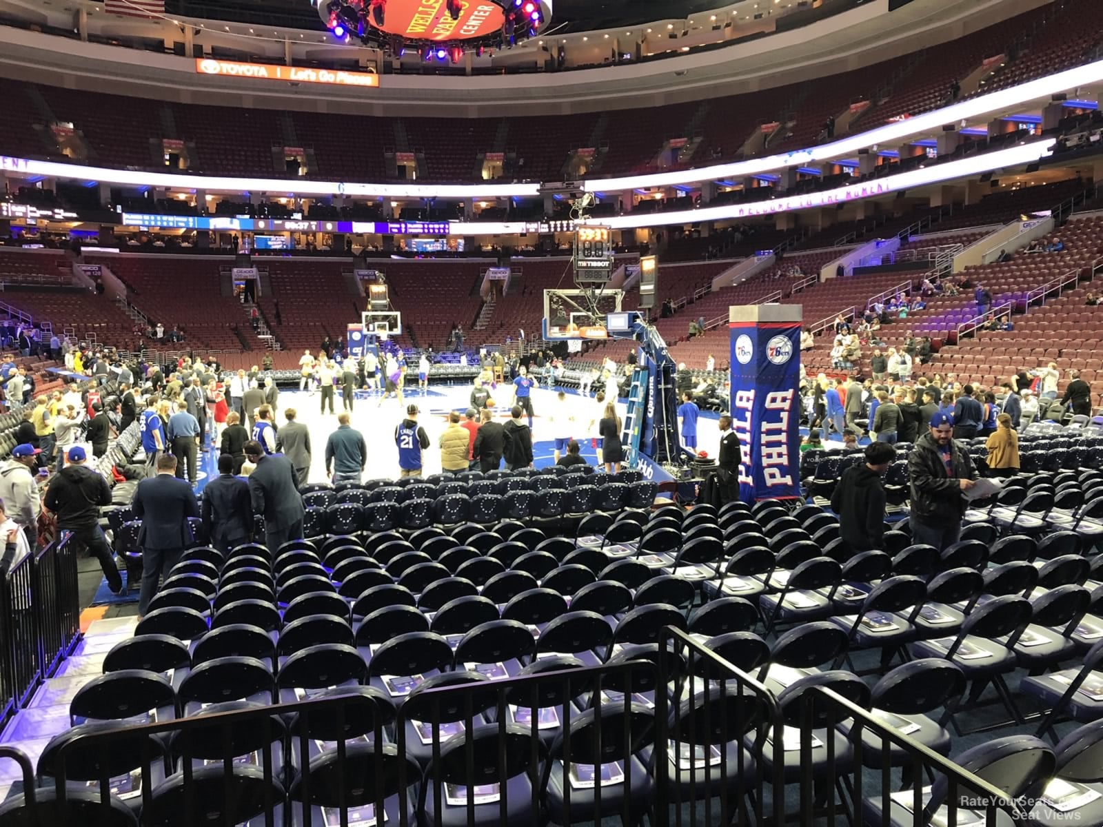 Wells Fargo Center Section 106 - Philadelphia 76ers - RateYourSeats.com