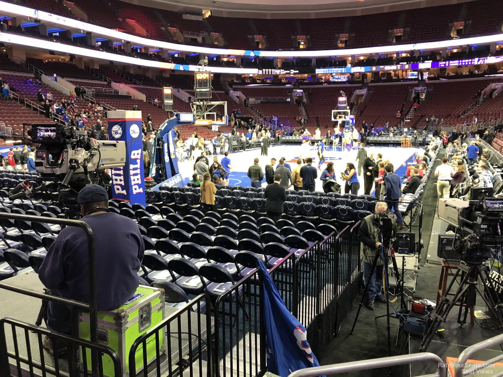 Wells Fargo Center Section 109 - Philadelphia 76ers - RateYourSeats.com