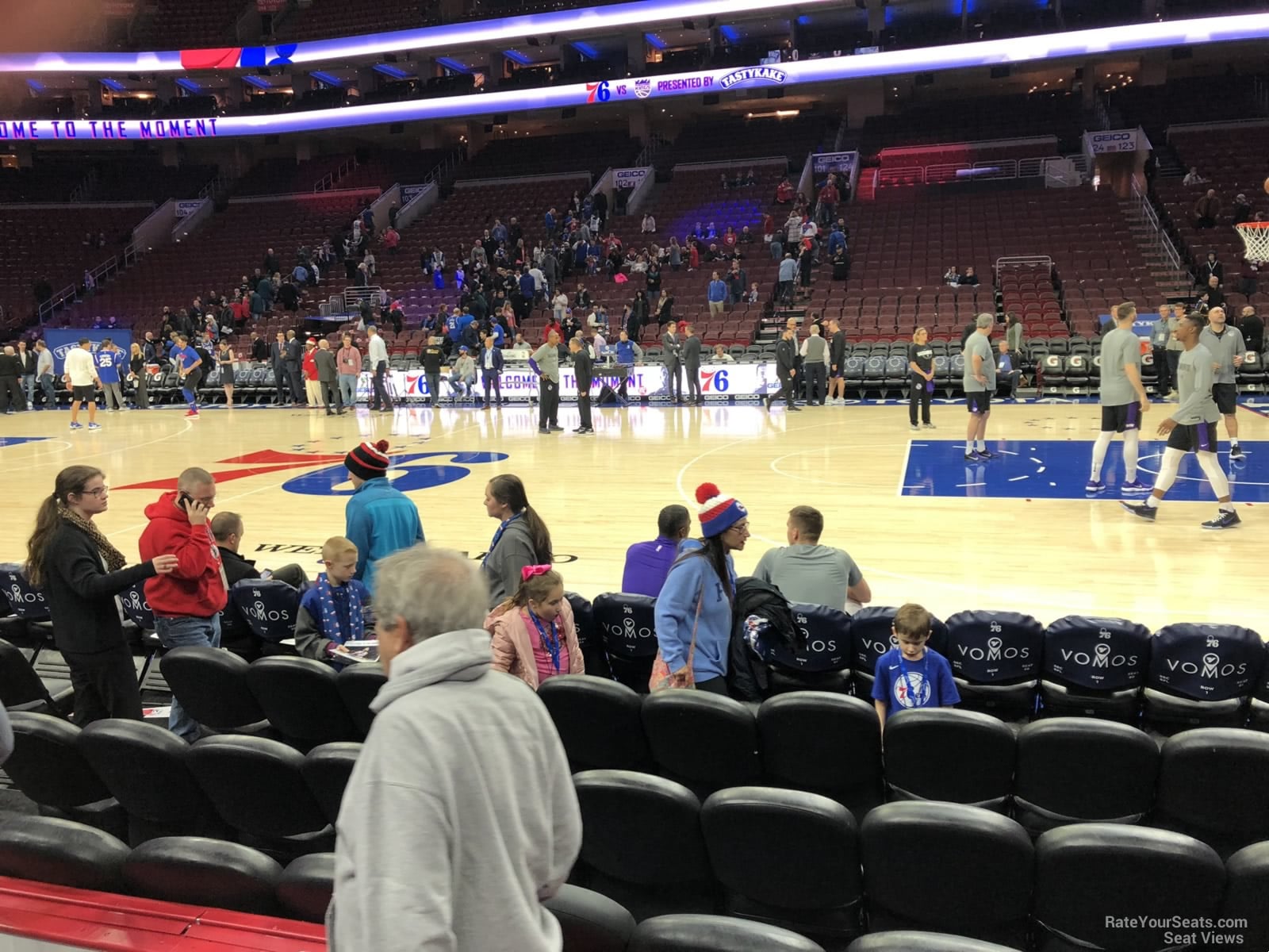 Wells Fargo Center Section 114 - Philadelphia 76ers - RateYourSeats.com