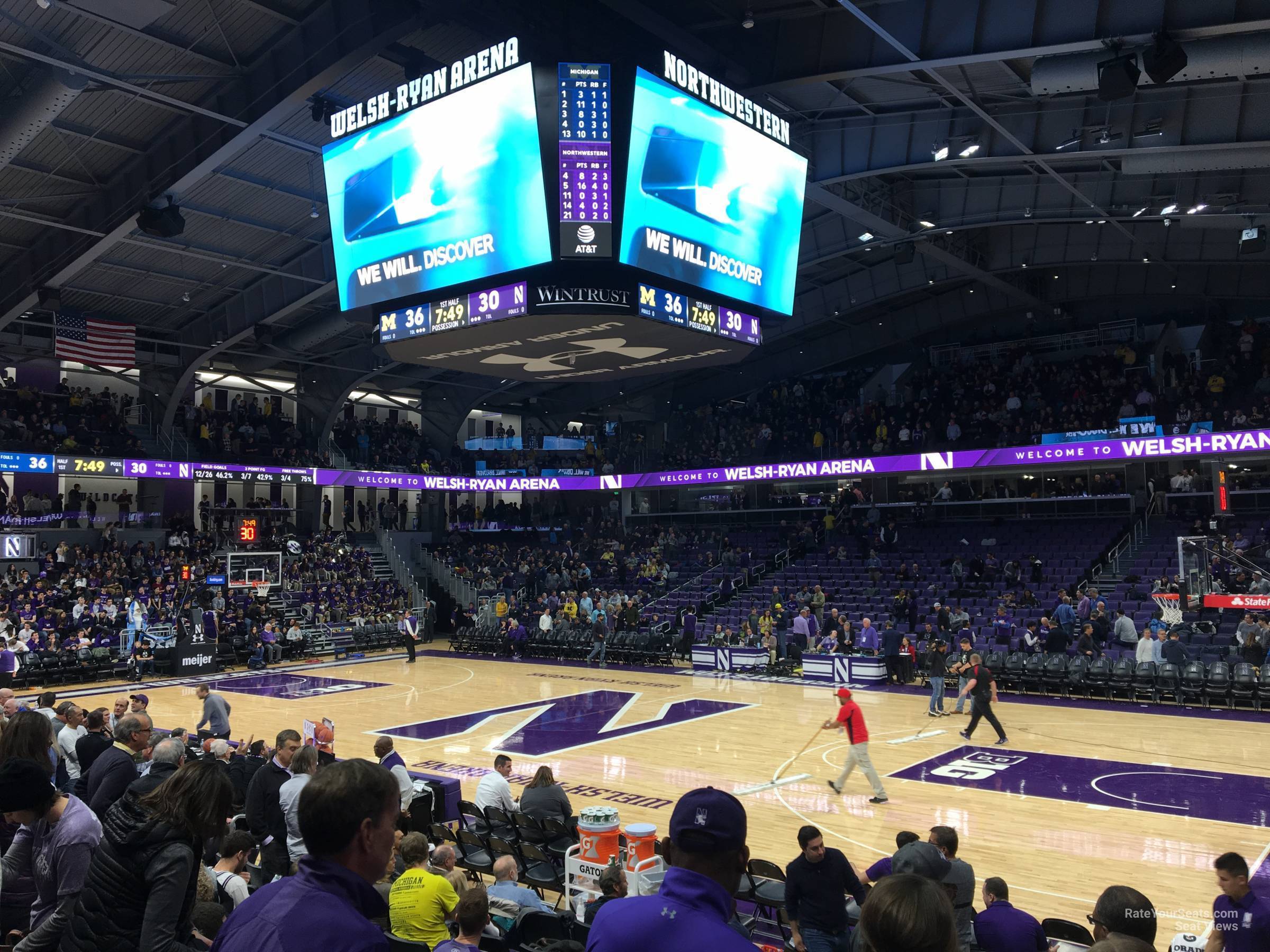 Section 107 at Welsh-Ryan Arena - RateYourSeats.com