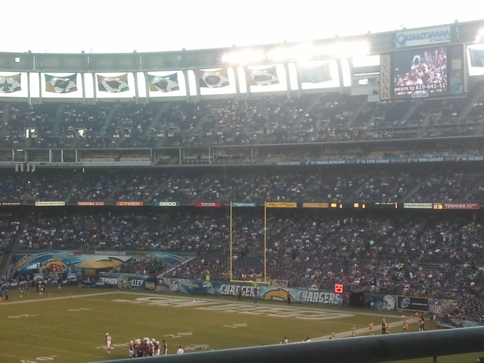 Qualcomm Stadium Seating Field Level